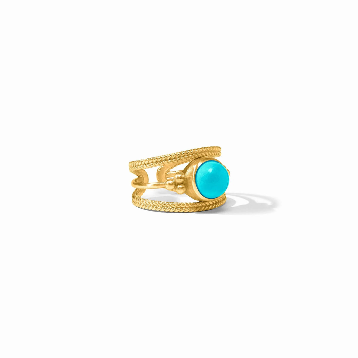 [Julie Vos] Hydra Ring - Turquoise Blue — The Burlap Sack Boutique