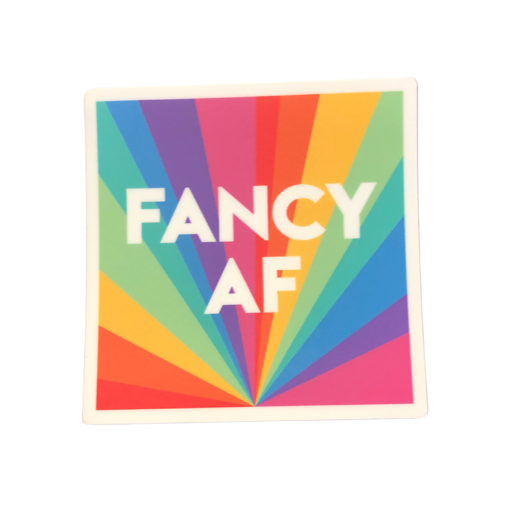 Sticker-FANCY AF — The Burlap Sack Boutique