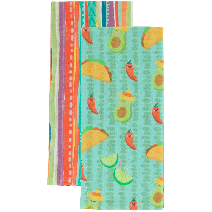 Fiesta Tea Towels (Set of 2) — The Burlap Sack Boutique