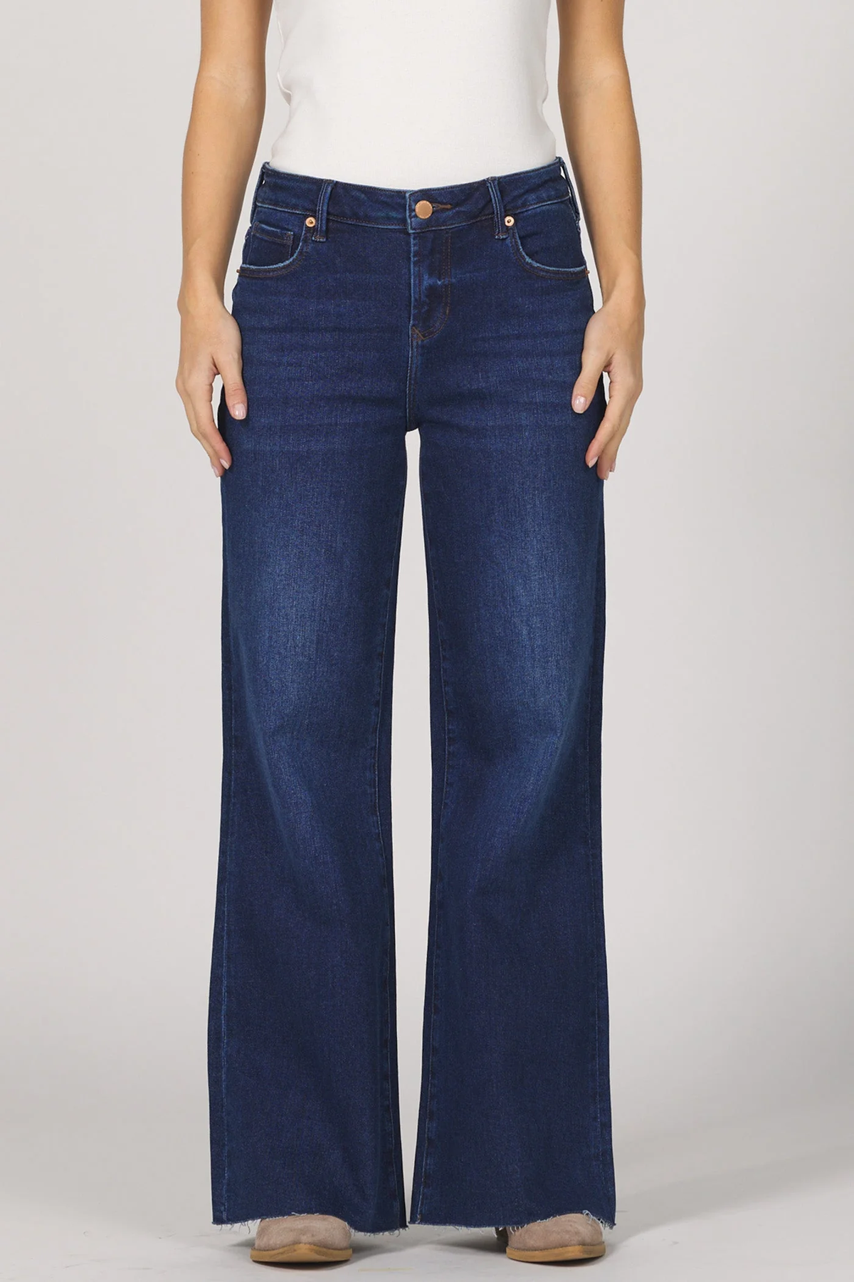 [Dear John] Micah Wide Leg Jean- Night — The Burlap Sack Boutique